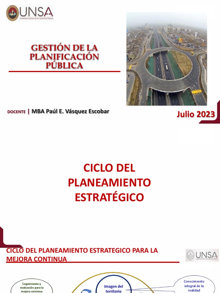 S06 Ciclo Del Planeamiento Estratégico | PDF | Planificación | Evaluación