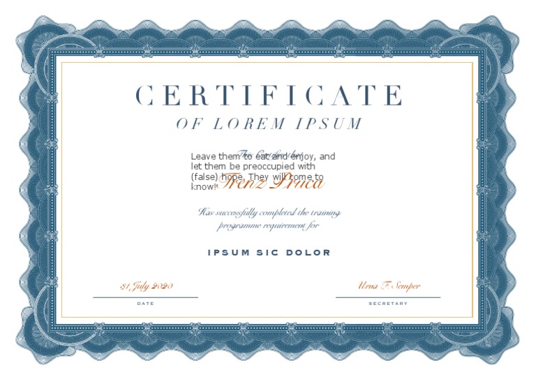 Peace School Experience Certificate | PDF