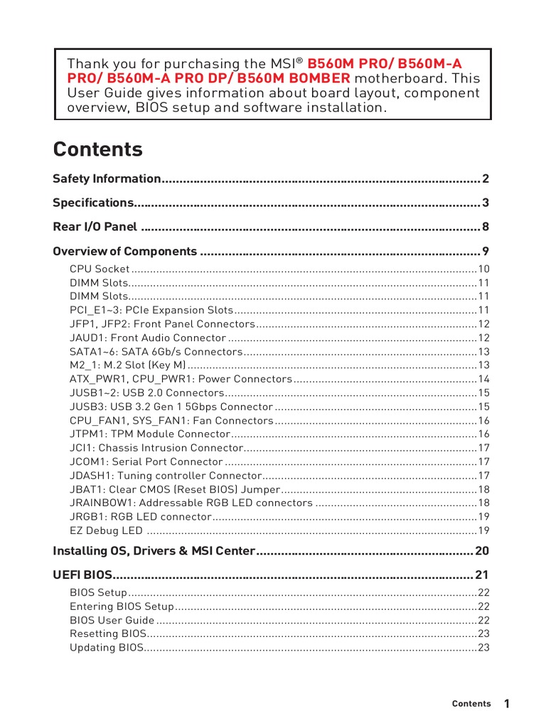 B560mpro B560m-Apro B560mbomber100x150 | PDF | Bios | Booting