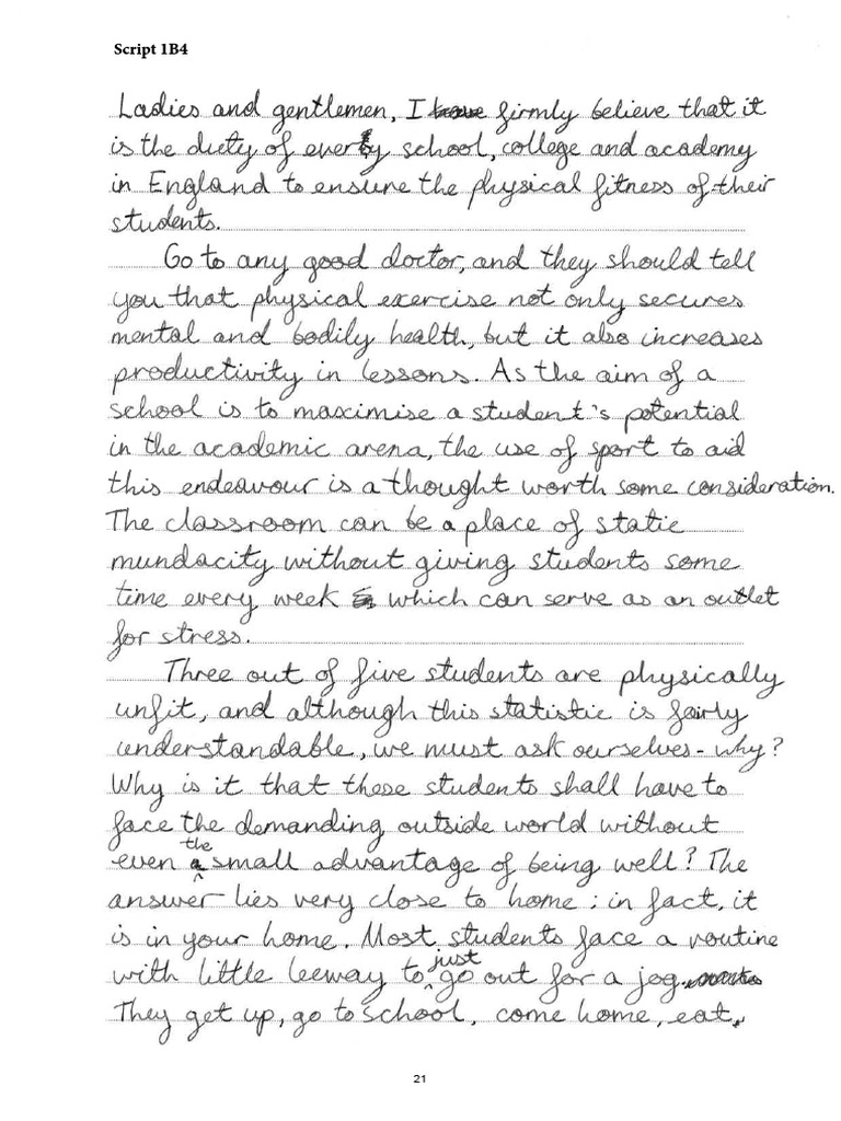 Eng Lang A Exemplars P1 Writing and P2 (PG 19-24) | PDF | Human ...