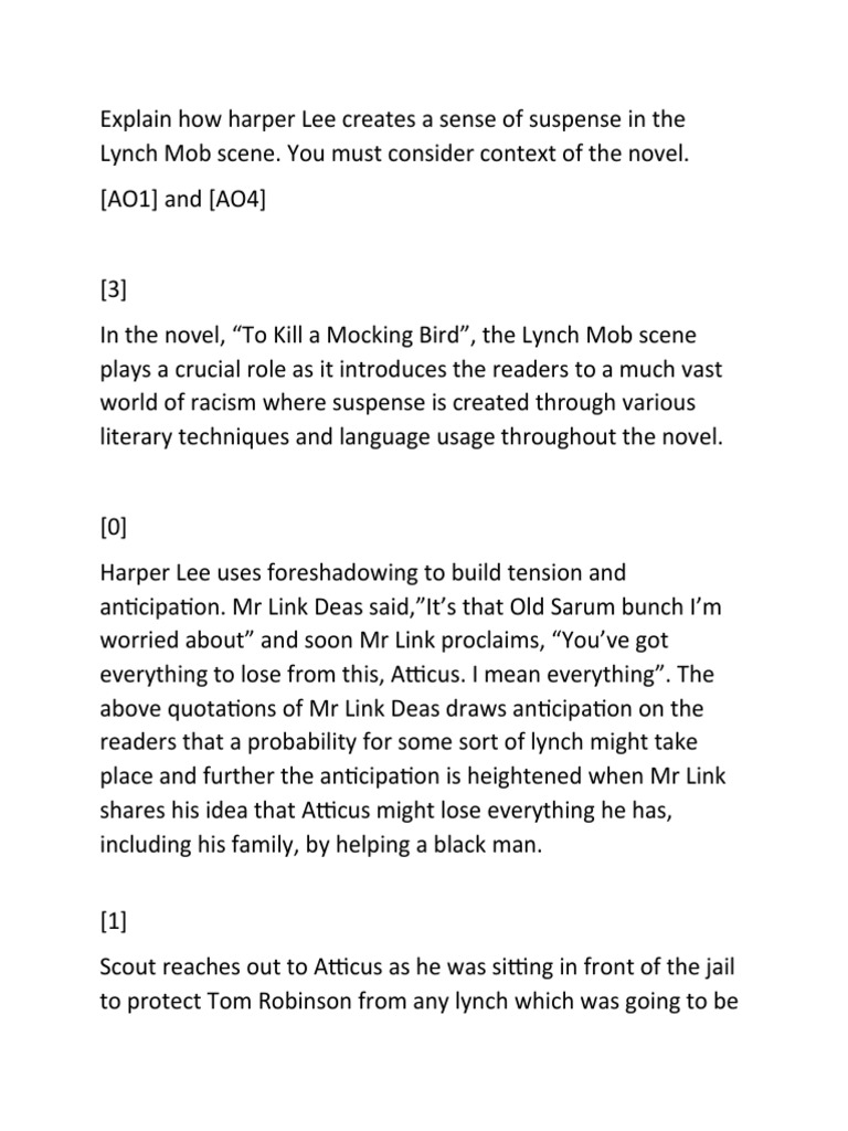 The lynch mob thing in mockingbird ;D | PDF