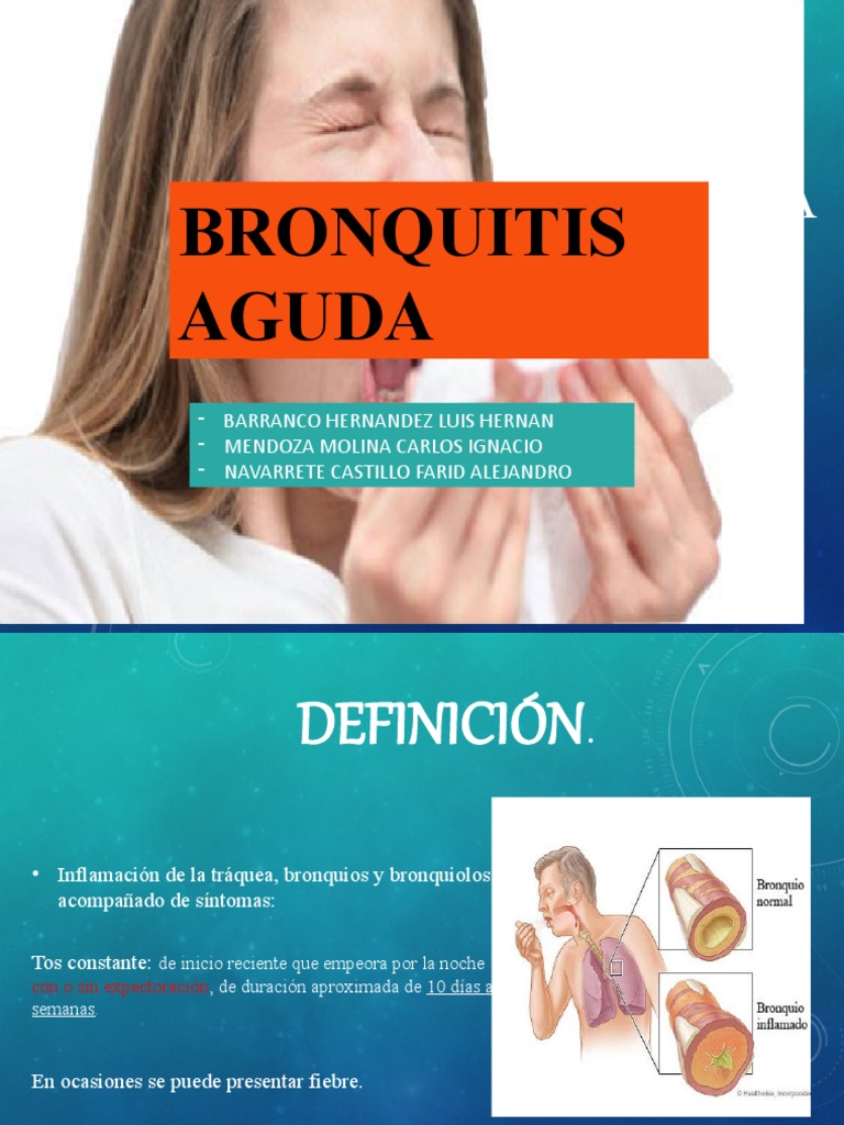 Síntomas y diagnóstico de bronquitis aguda | PDF | Tos | Bronquitis