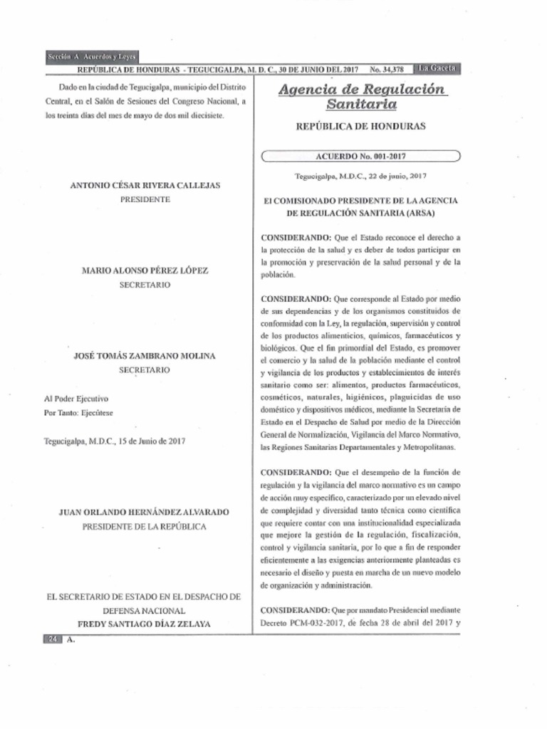 Reglamento Transitorio Arsa | PDF