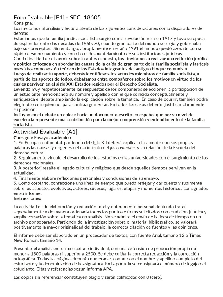 Todos Los Foros y Actividades | PDF