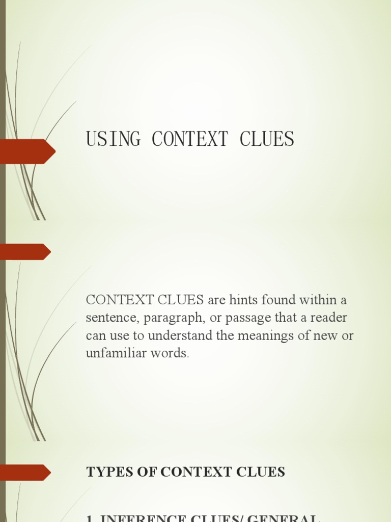Q1-Week 2 USING CONTEXT CLUES | PDF | General Fiction