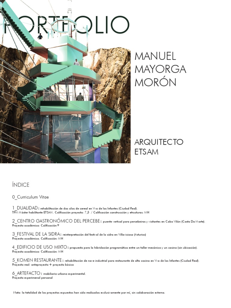Portfolio Arquitectura - Manuel Mayorga Morón | PDF | Madrid | Humedad
