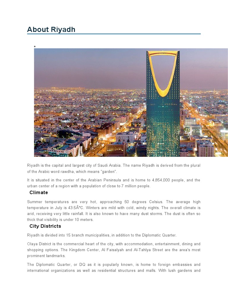 About Riyadh | PDF | Riyadh