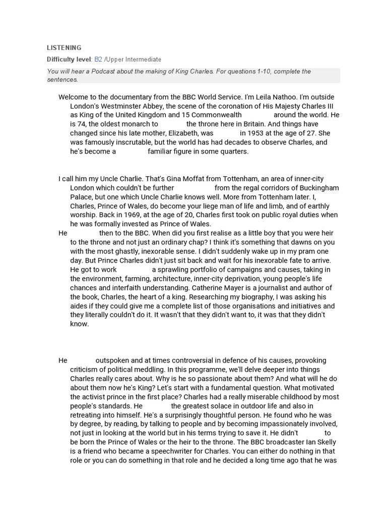 FCE Listening | PDF | Forms Of Government | Government Institutions