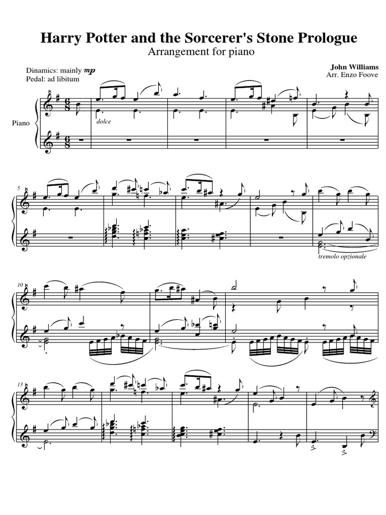 Harry Potter Piano | Download Free PDF | Alphabet latin