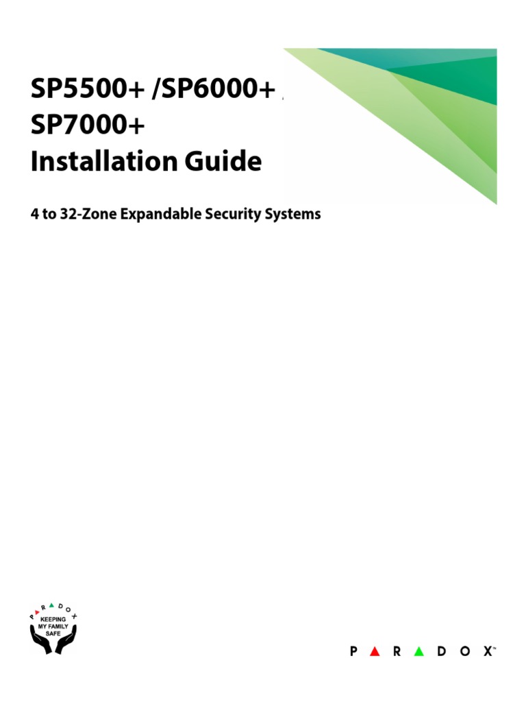 218523255-Ghid Pentru Instalare Centrala Alarma Antiefractie Paradox Spectra SP5500 2 Partitii 5 ...