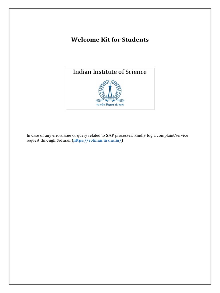 SLCM Welcome Kit Students | PDF | Password | Login