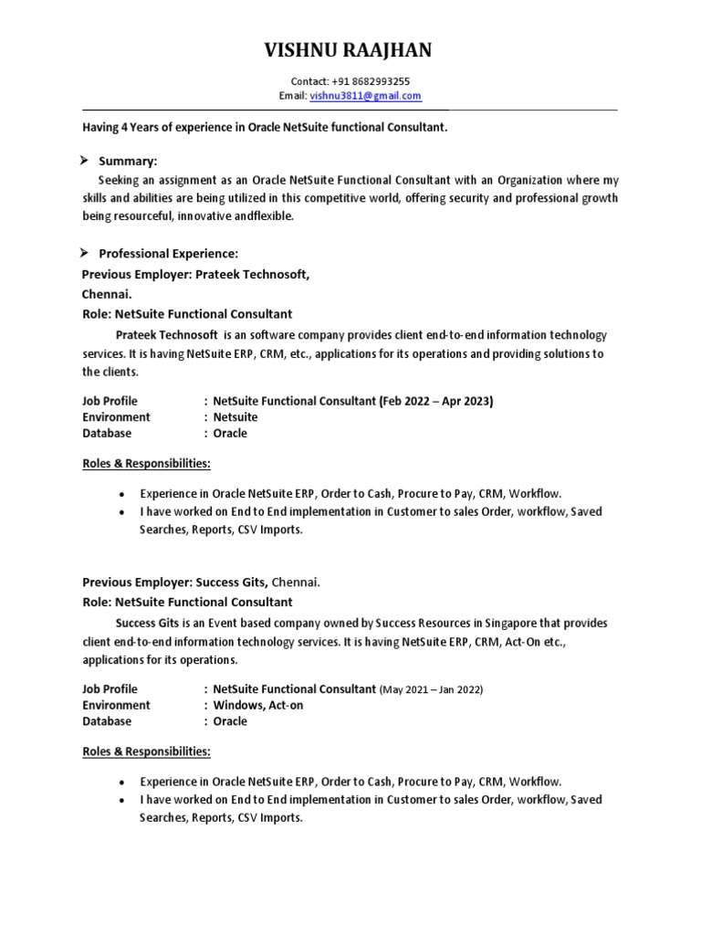 Vishnu Raajhan - Resume-2 | PDF