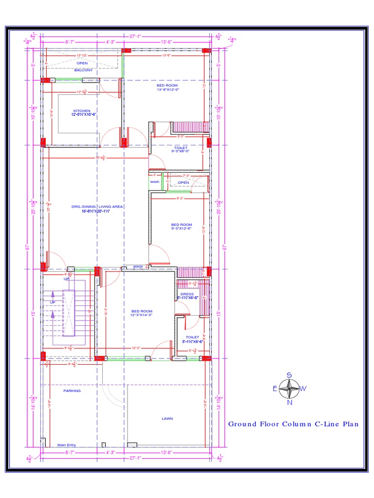 Ground Floor Column C-Line Plan | PDF | Queensland Heritage Register ...