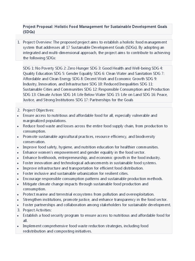 Project Proposal | PDF | Reuse | Sustainability