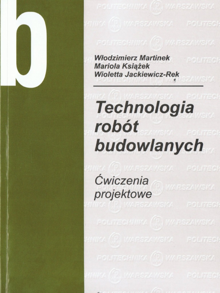 Martinek - Technologia Robót Budowlanych | PDF