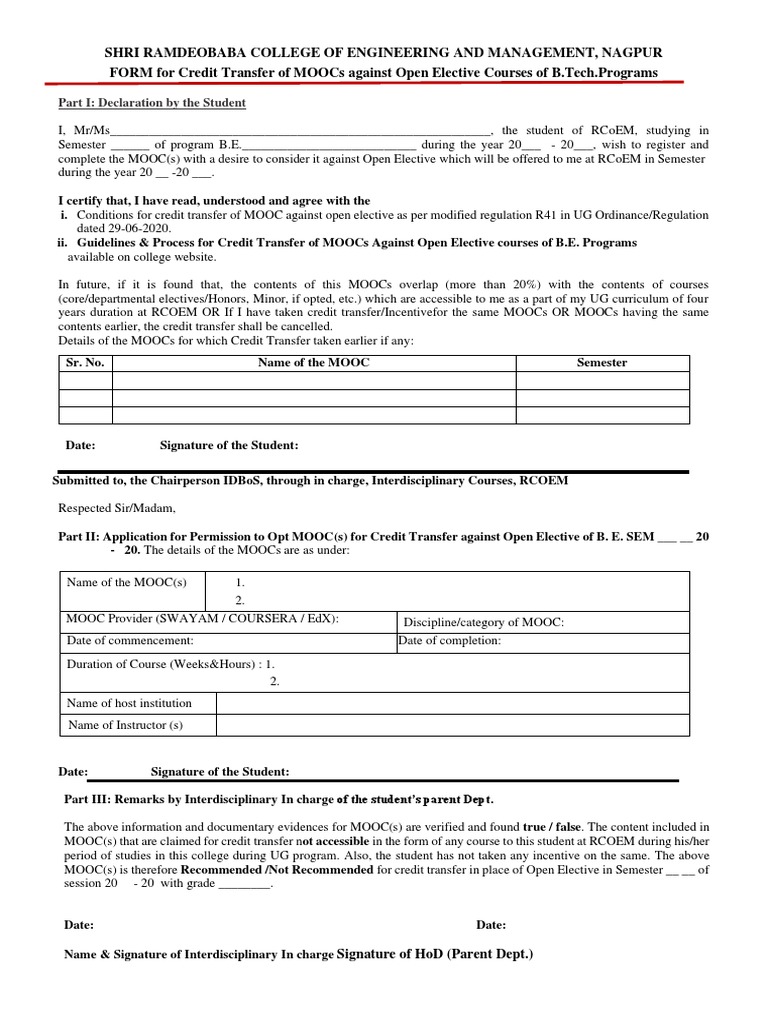 mooc transfer application | PDF | Massive Open Online Course