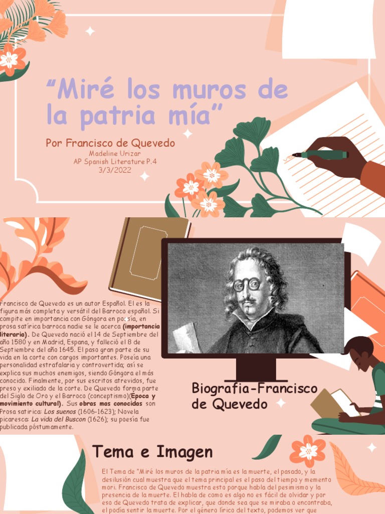 Análisis de "Miré los muros" de Quevedo | PDF | Ficción general