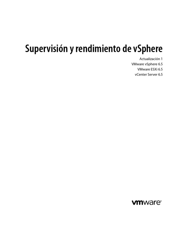 Vsphere Esxi Vcenter Server 651 Monitoring Performance Guide | PDF | Grupo de computadoras ...