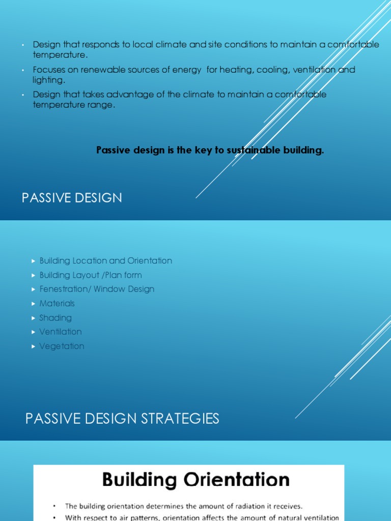 Passive Design Strategies for Sustainability | PDF | Roof | Atmosphere ...