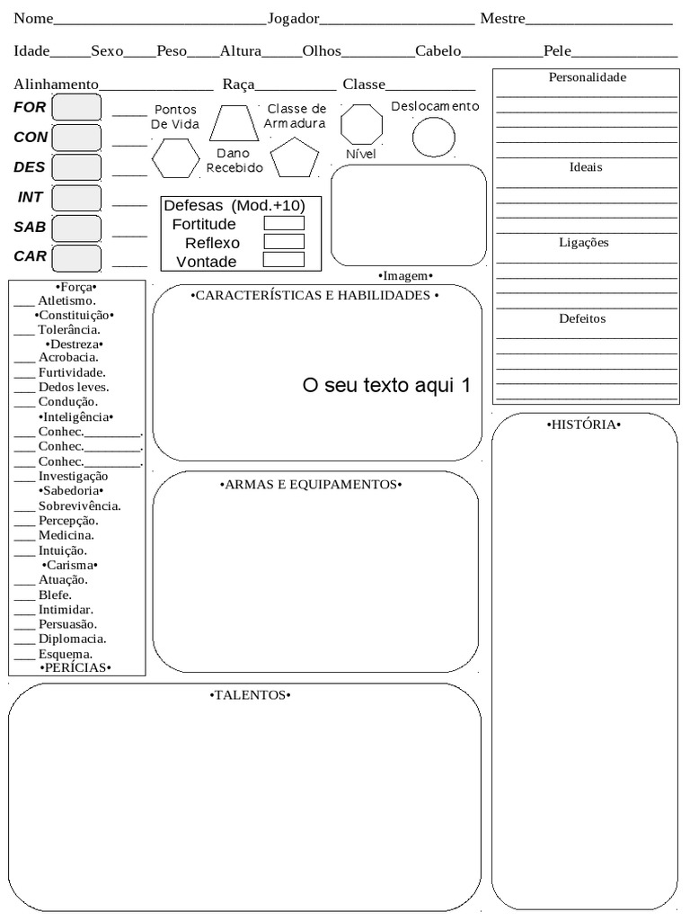 Ficha de RPG 230417 171355 | PDF Ficha de RPG 230417 171355 | PDF