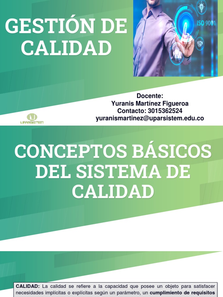 Conceptos Básicos Del Sistema de Calidad | Descargar gratis PDF | Calidad (comercial) | Sistema ...