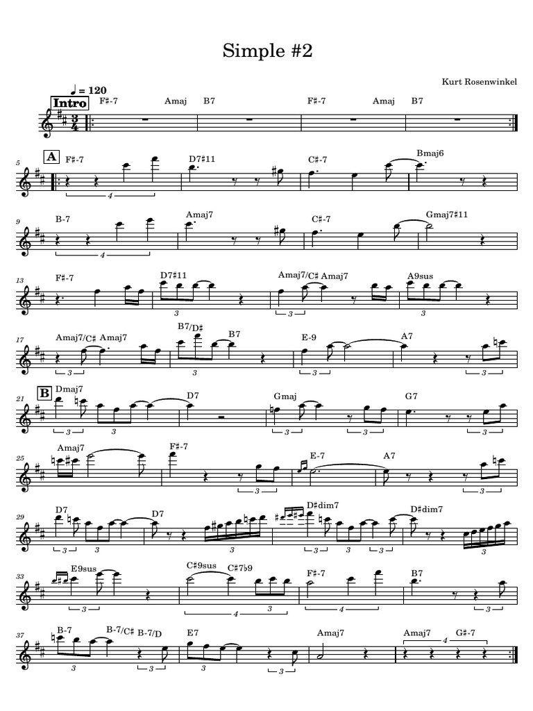 Simple #2 Tenor Sax | PDF