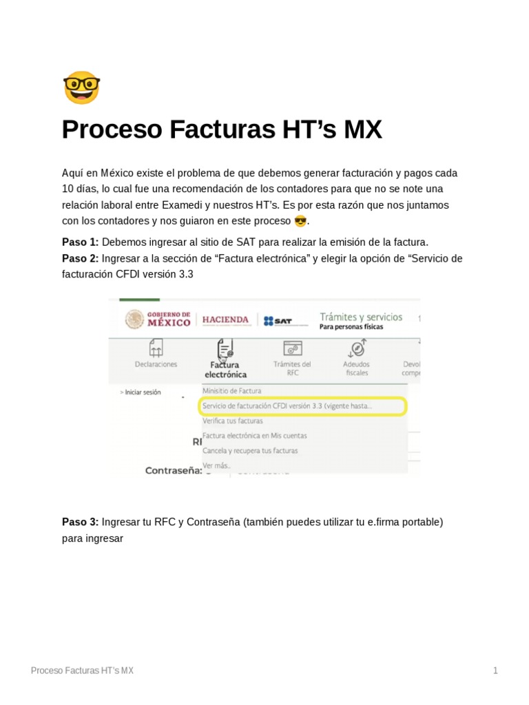 Manual para Facturar | PDF