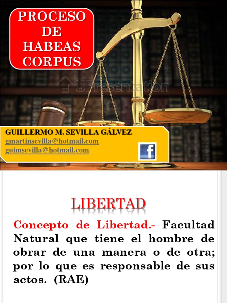 Proceso de Hábeas Corpus y Libertad Personal | PDF | Habeas corpus ...