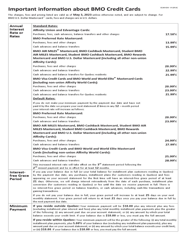 Cost of Borrowing en | PDF | Credit Card | Payments
