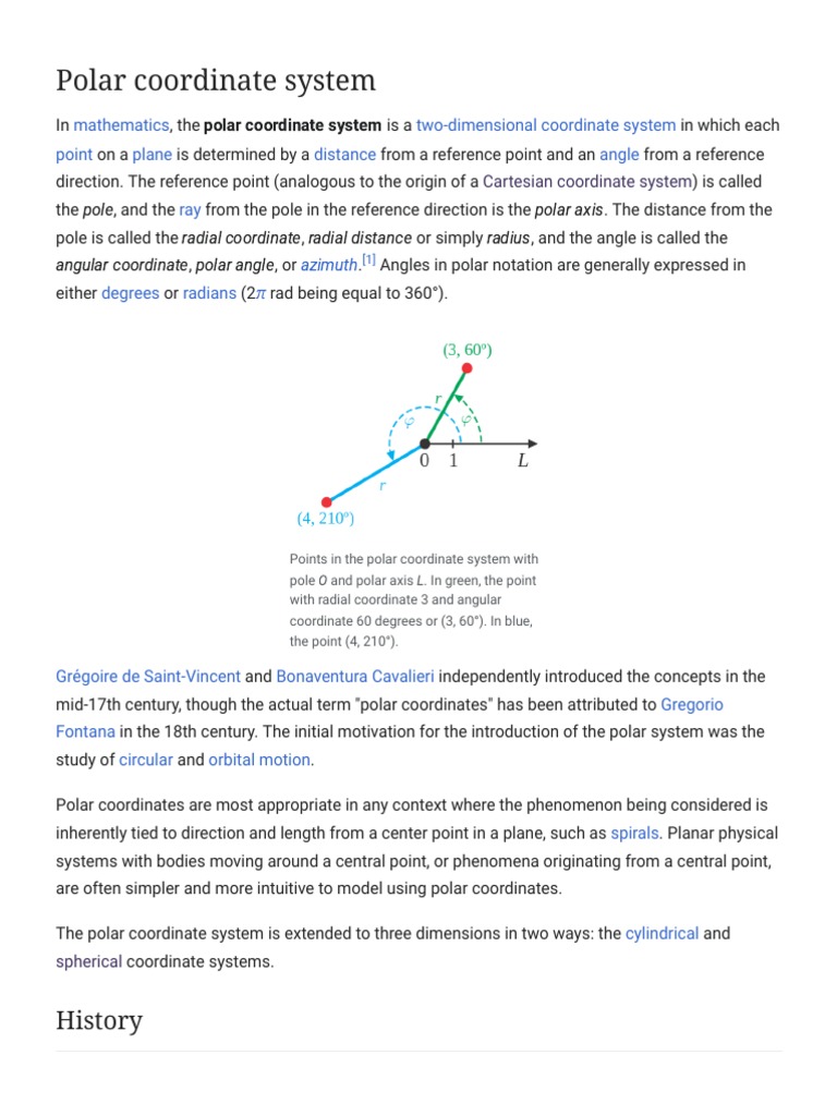 Understanding Polar Coordinates | PDF | Complex Number | Angle