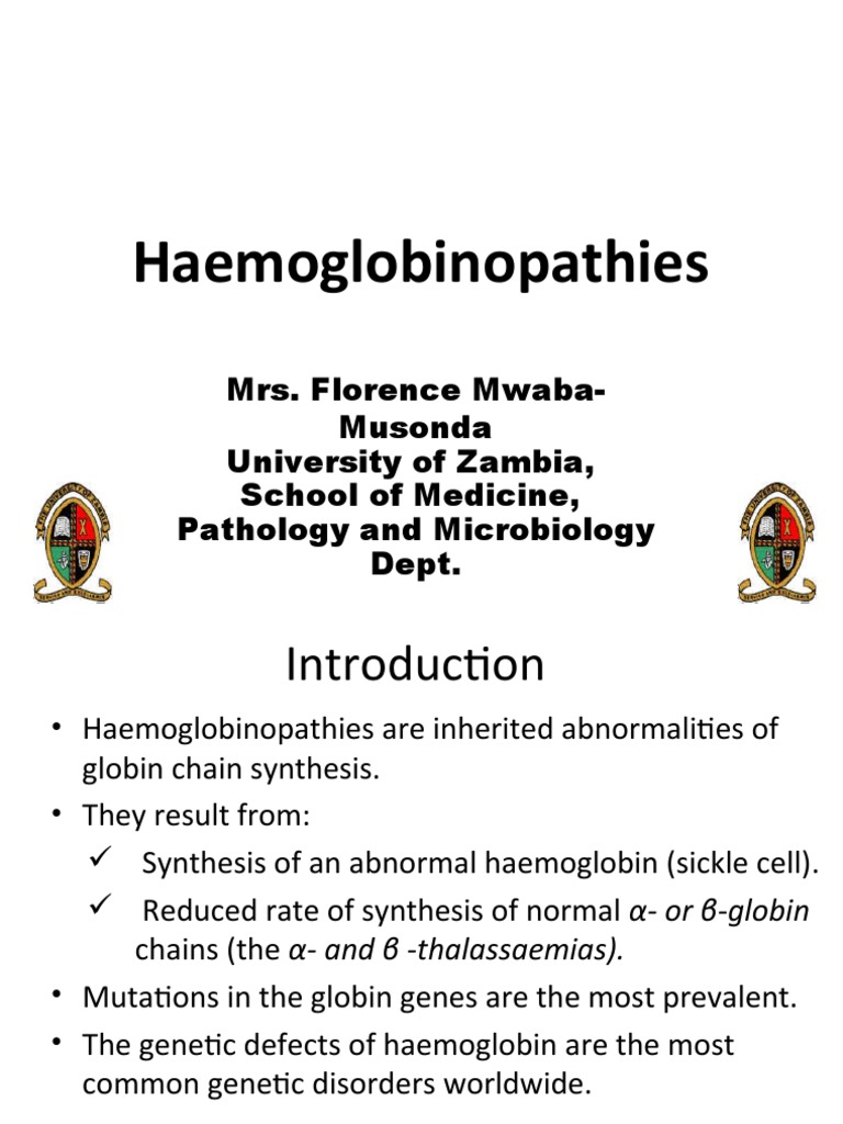 Haemoglobinopathies - Thalassaemia | PDF | Anemia | Hemoglobin