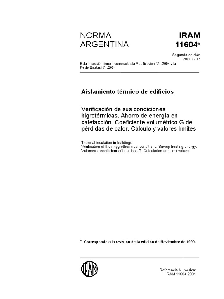 iram_11604 | PDF | Calor | Uso eficiente de energía