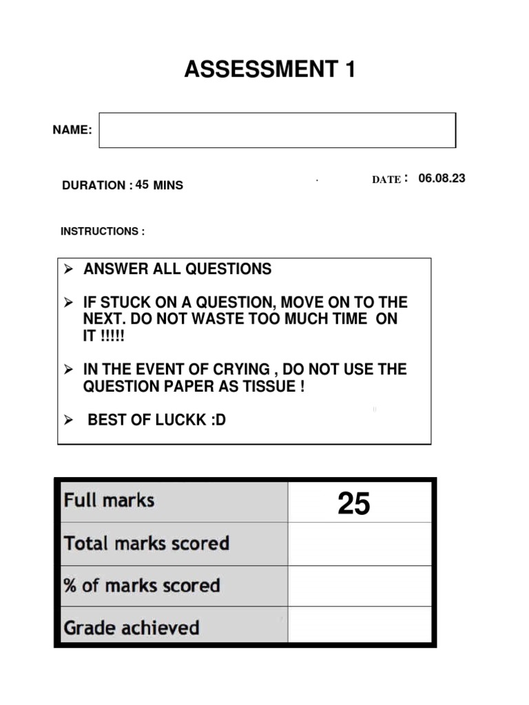 Physics Assessment 1 | PDF | Pendulum | Metrology