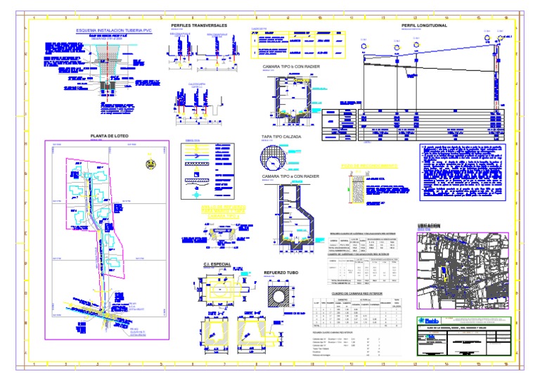 Planos_Alcantarillado-Layout1 | PDF | Plomería | Ingeniería mecánica