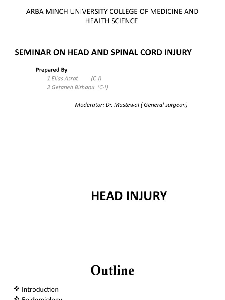 Causes and Management of Head Injury | PDF | Traumatic Brain Injury ...