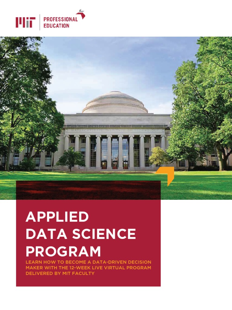Mit Data Science Program | PDF | Data Science | Cluster Analysis