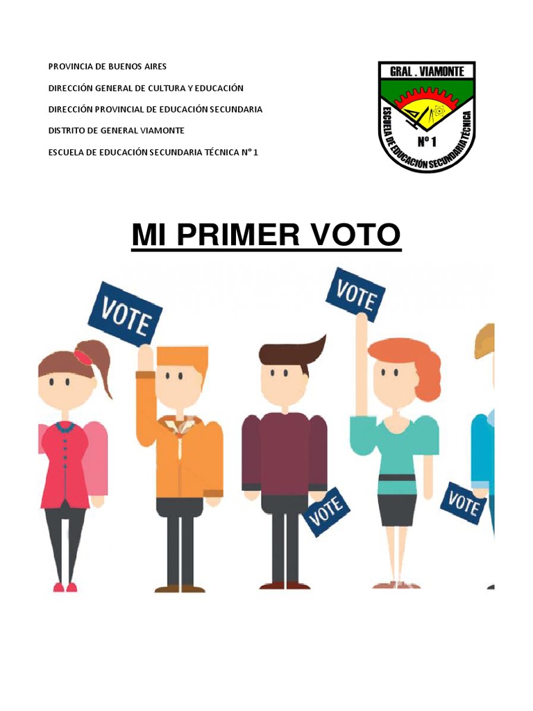 Actividades para el Primer Voto Escolar | PDF | Votación | Democracia