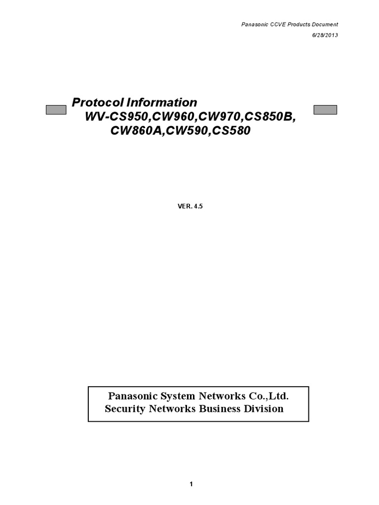 Analog PTZ Camera Protocol Information | PDF | Information And Communications Technology ...