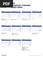 IUM Academic Calendar 2025 Overview | PDF