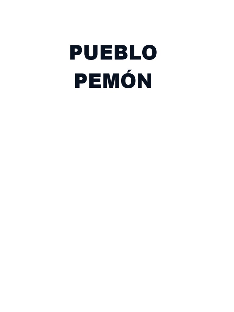 Pueblo Pemón | PDF | Venezuela | Pueblos Indígenas de las Américas