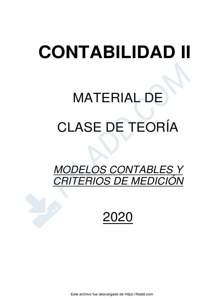 1-Modelos Contables 2020 | PDF | Contabilidad | Valoración (Finanzas)