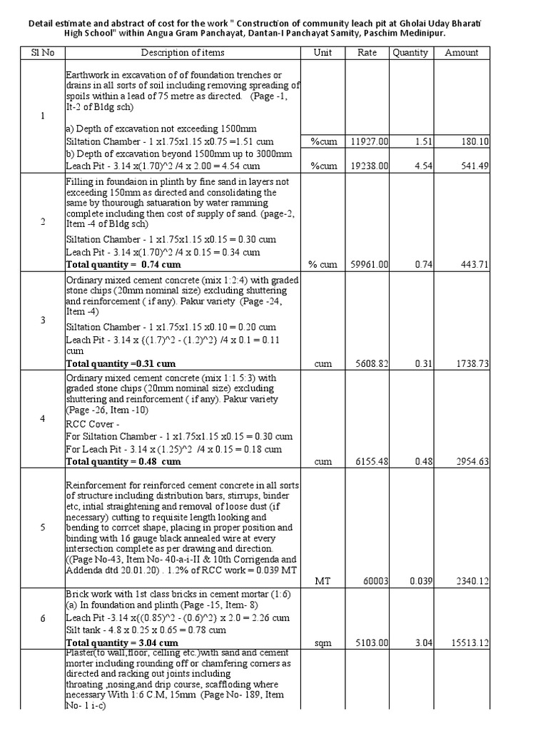 Leach Pit | PDF | Concrete | Pipe (Fluid Conveyance)