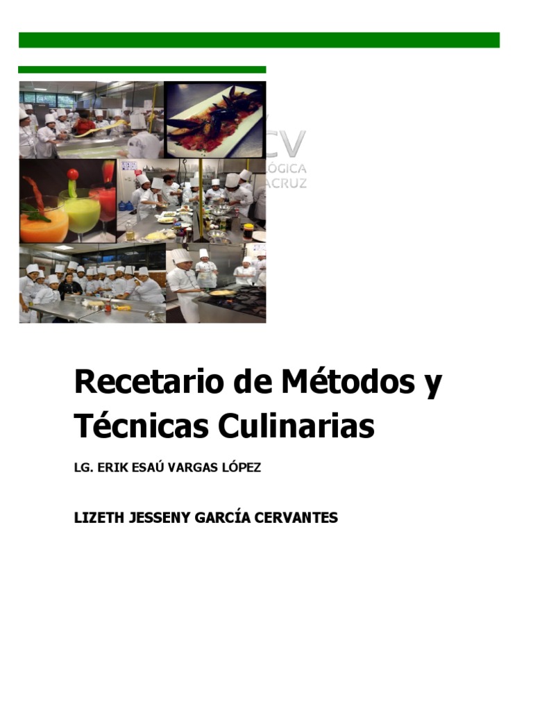 Recetario Metodos y Tecnicas Culinarias | PDF | ensalada | Cocinando