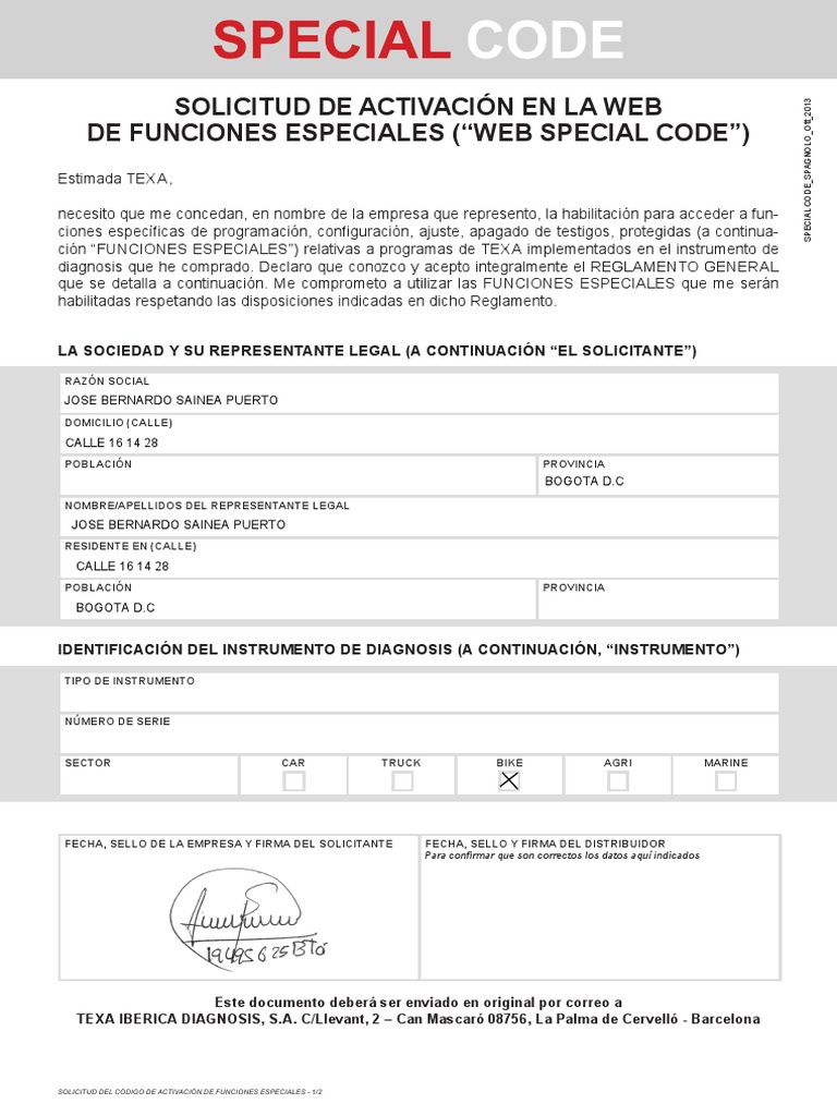 Special Code - Es | PDF