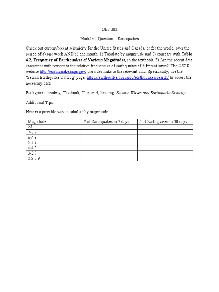 OES 302 Module 4 Question Summer 2022 | PDF | Science & Mathematics