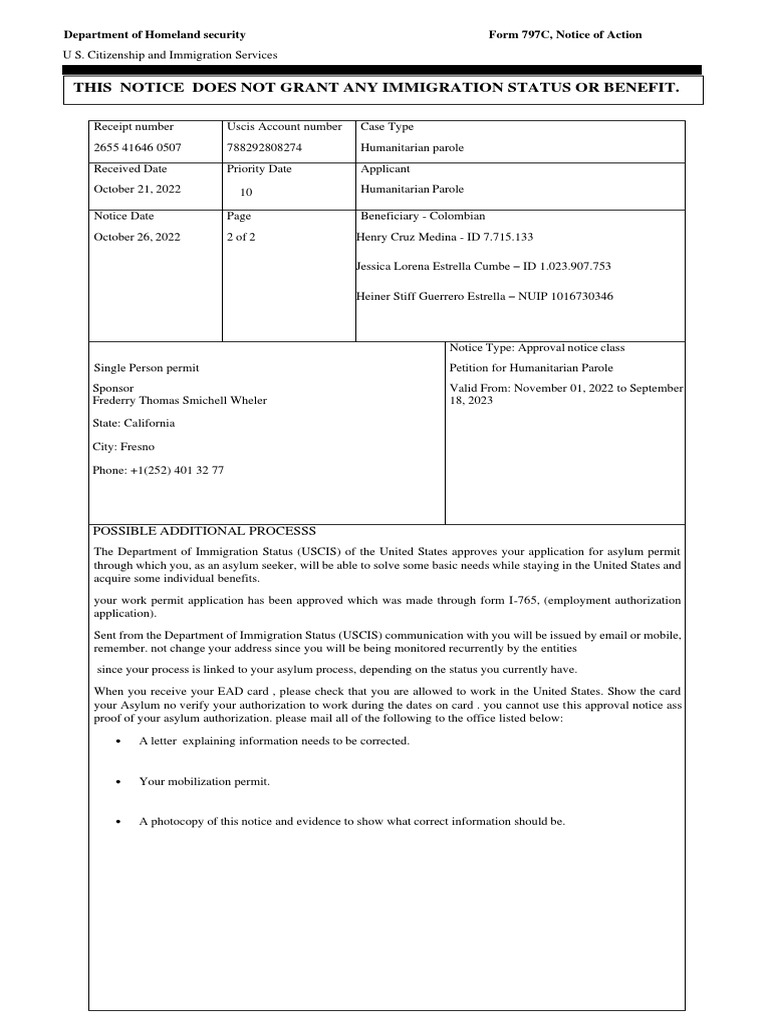 797c MR Henry | PDF | United States Citizenship And Immigration ...