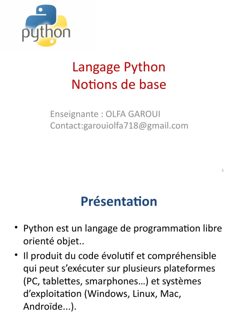 Introduction Python | PDF Introduction Python | PDF