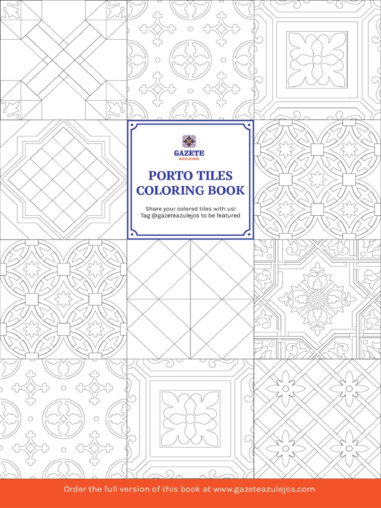 Porto Tiles Coloring Book Free Version 1 | PDF