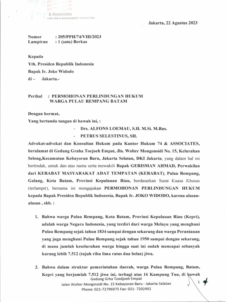 Surat Ke Presiden | PDF