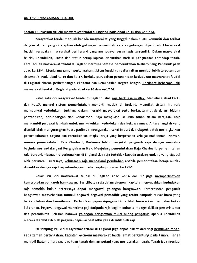 Sej Dunia Tema 1 2022 | PDF